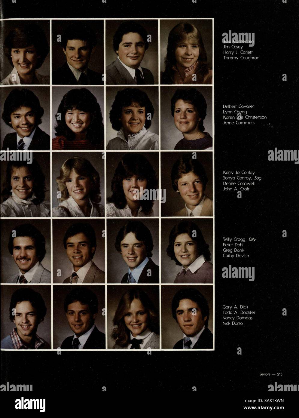 The 1983 park center high yearbook showcases student portraits hi-res ...