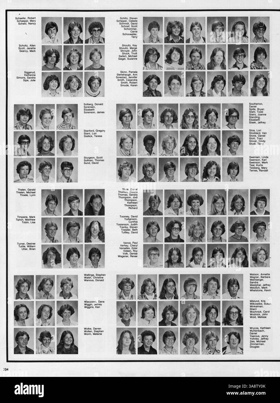 The 1979 kennedy high yearbook reflects student hi-res stock photography and images - Alamy