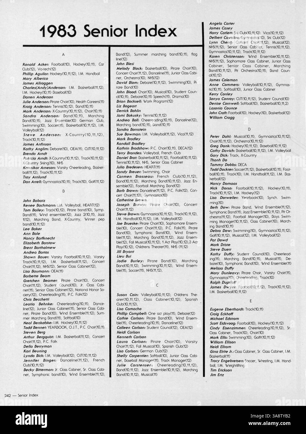 Memorable moments from park center high hi-res stock photography and ...