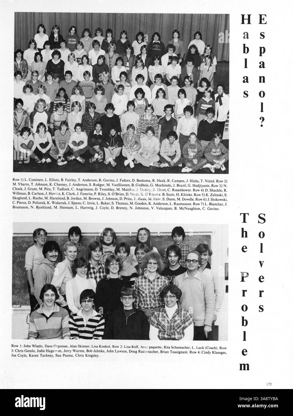 This yearbook from Edison High School, Wizard '82, documents the ...