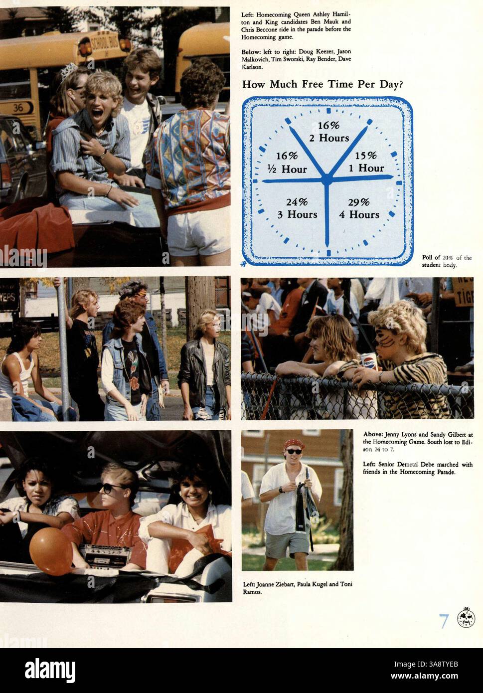 The 'Tiger 1987: ...But You Can't Change Time' yearbook from South High ...