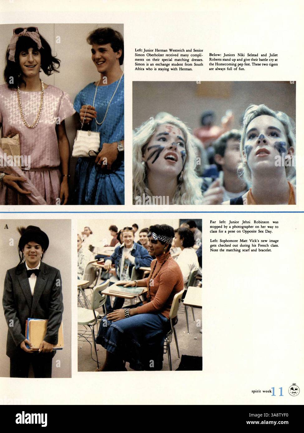 The 'Tiger 1987: ...But You Can't Change Time' yearbook chronicles the ...