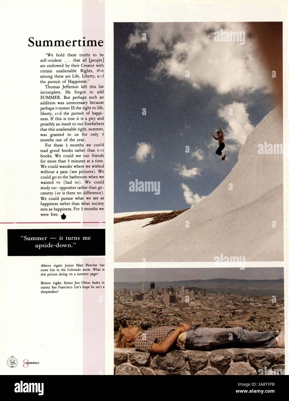 The 1987 South High Yearbook, 'Tiger 1987: ...But You Can't Change Time ...