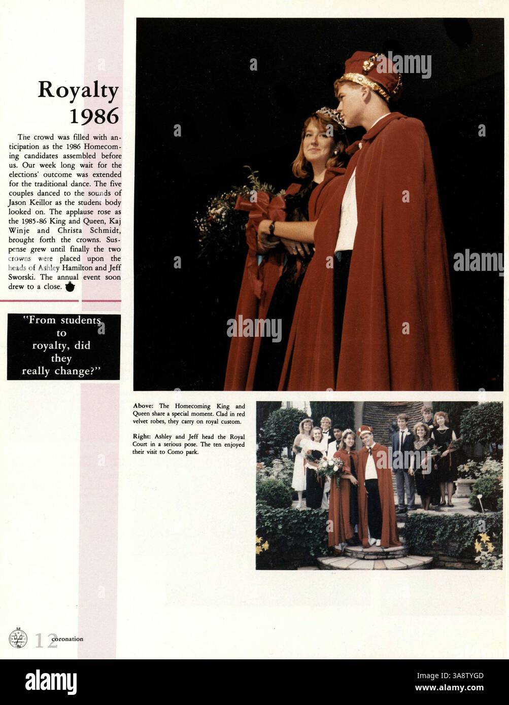 The 'Tiger 1987: ...But You Can't Change Time' yearbook captures the ...
