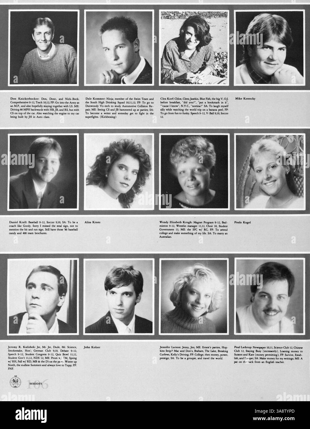 The 'Tiger 1987' yearbook captures the South High School experience ...