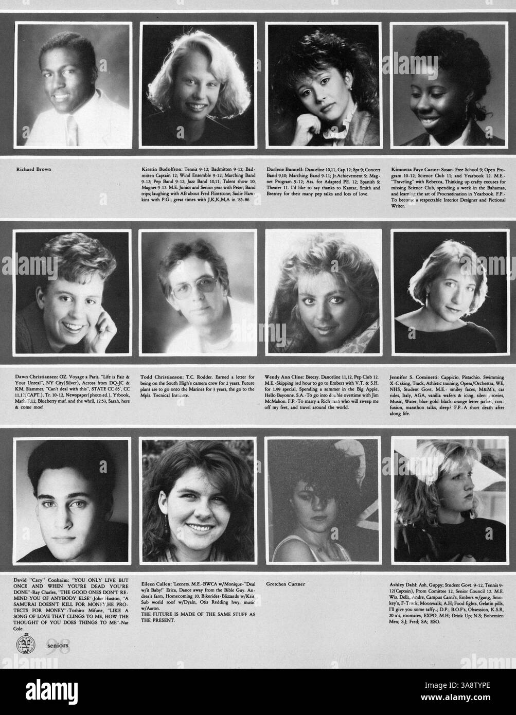 The 'Tiger 1987' yearbook features a detailed account of South High ...