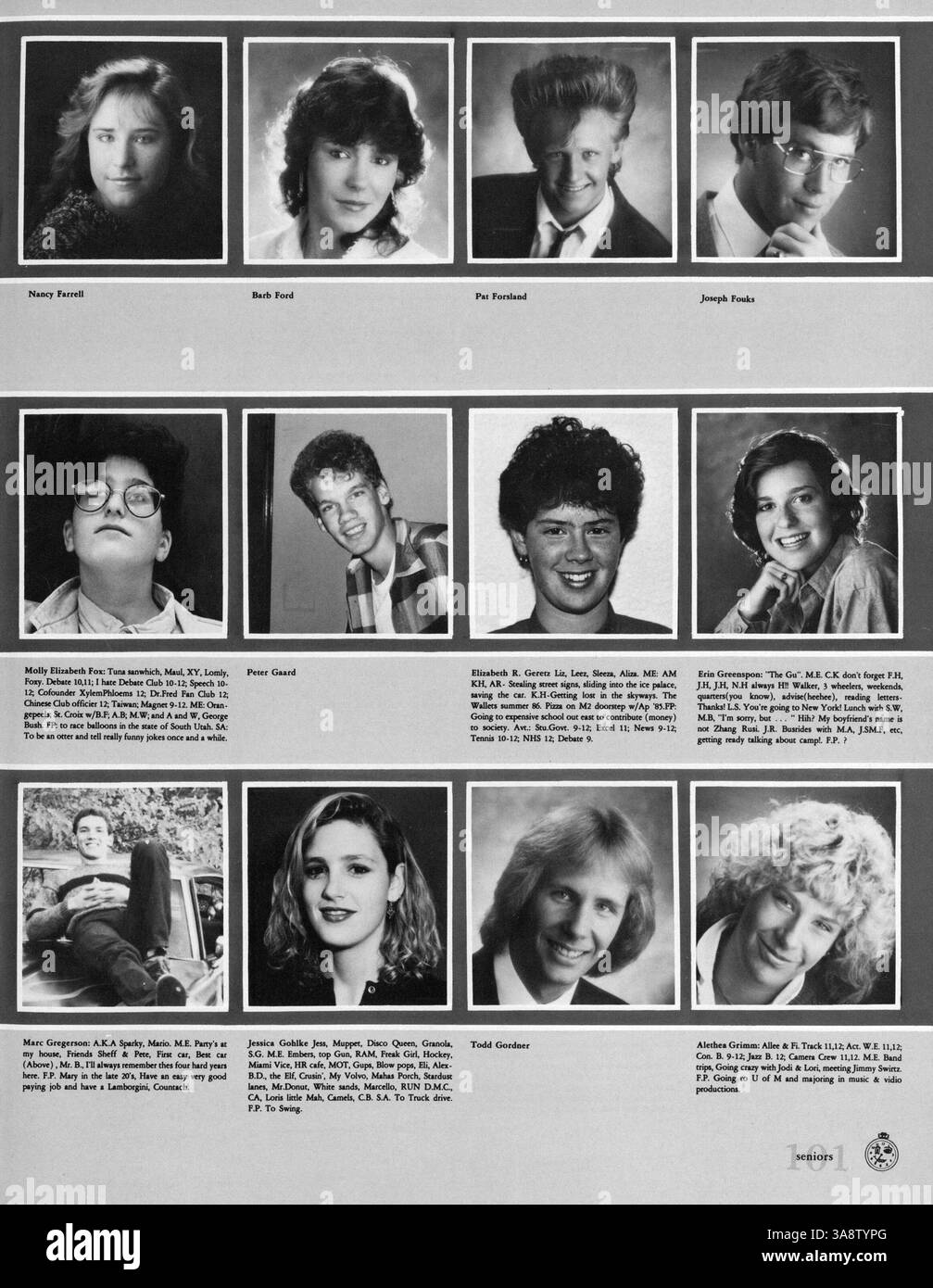 This yearbook, 'Tiger 1987: ...But You Can't Change Time,' reflects the ...