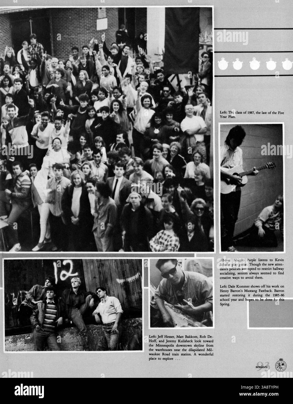 The South High Yearbook of 1987 highlights the significant events from ...