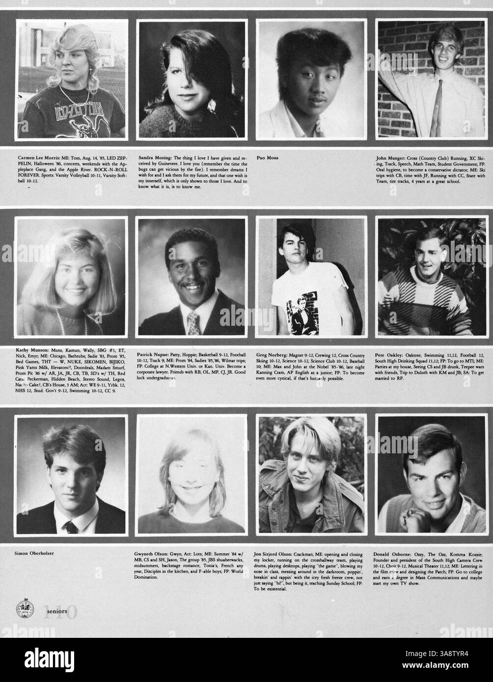 The 'Tiger 1987' yearbook showcases South High School's 1986-1987 year ...