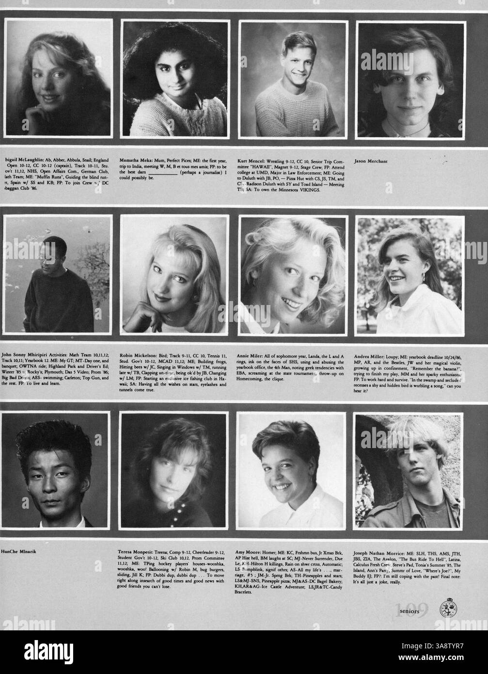 The 'Tiger 1987' yearbook, documenting South High's 1986-1987 year ...