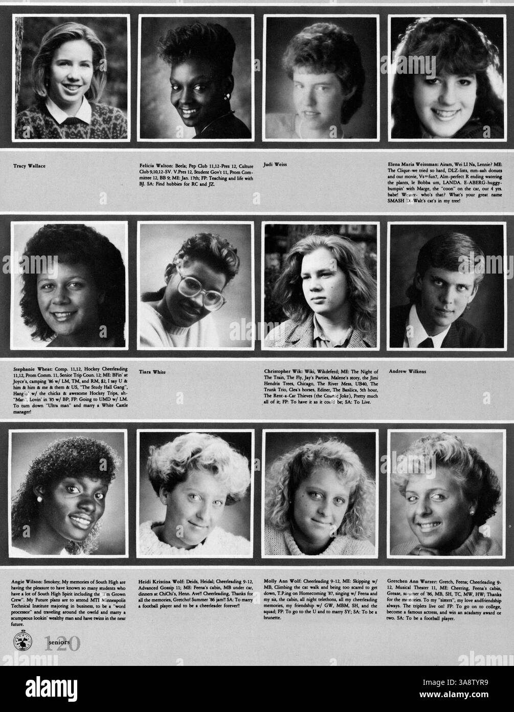 This yearbook, 'Tiger 1987: ...But You Can't Change Time,' features ...