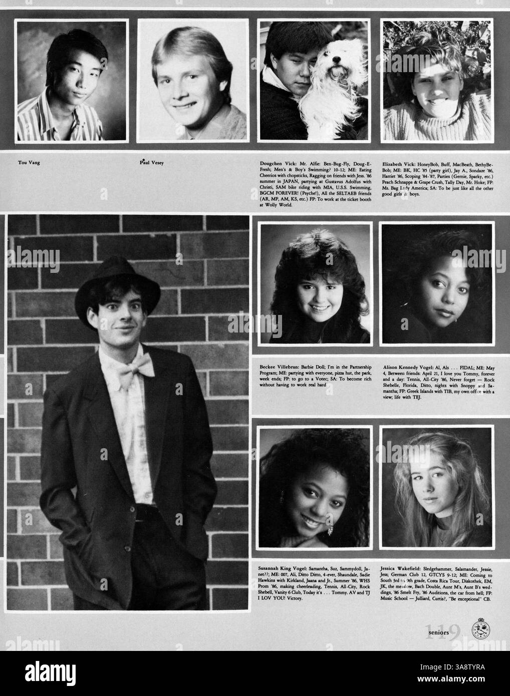 The 'Tiger 1987' yearbook captures the essence of South High’s 1986 ...