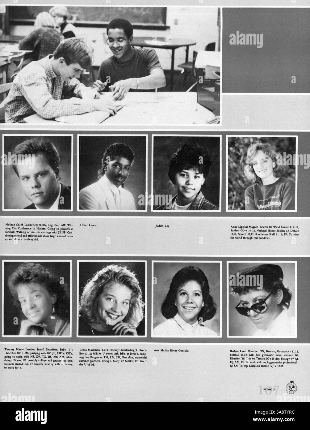 The 1987 South High Yearbook, 'Tiger 1987: ...But You Can't Change Time ...