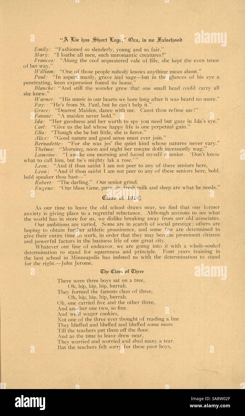 The 'Bisbila June UHS' 1915 yearbook is a historical document ...