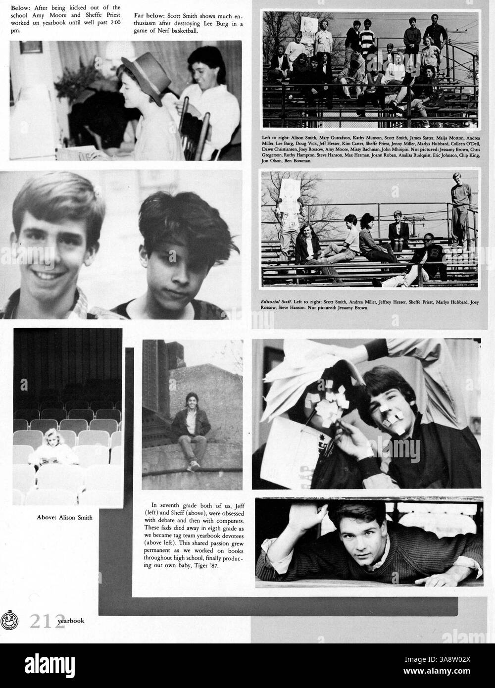 The 'Tiger 1987' yearbook from South High documents the key moments of ...