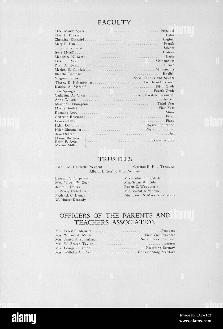 The 1941 Tatler from Northrop Collegiate documents the students ...
