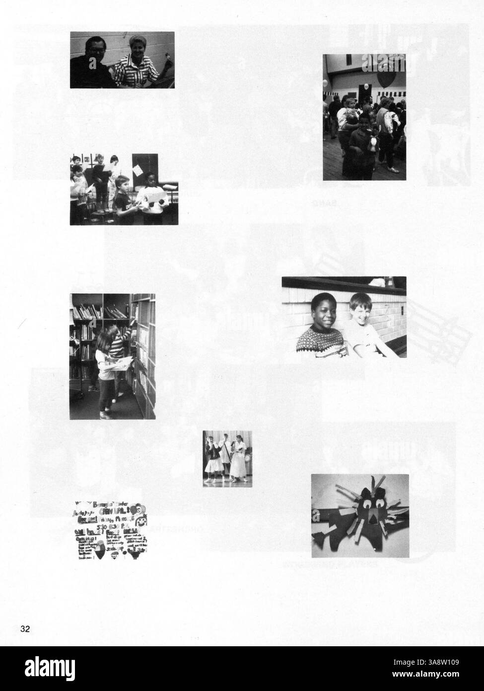 The 1987 Burroughs Elementary Yearbook documents the students, teachers ...