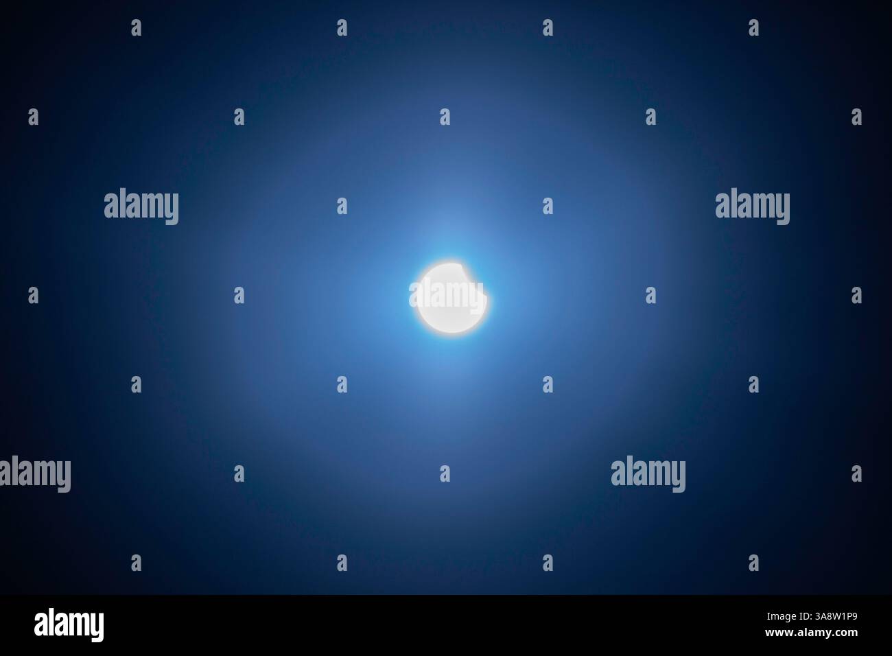 The partial solar eclipse over Paris and the Ile de France region on ...