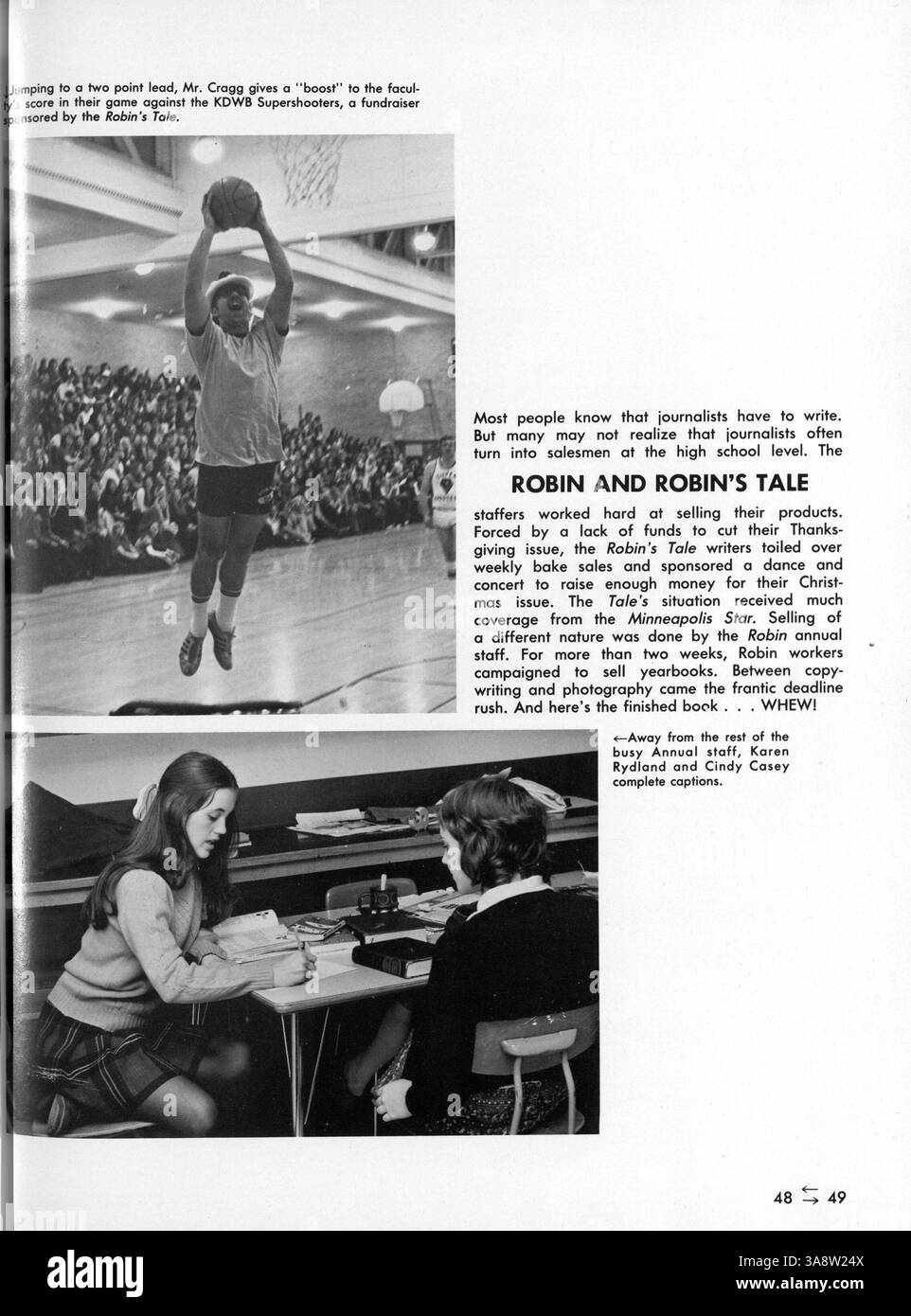 The 1973 Robbinsdale High School yearbook, Robin '73, provides a ...