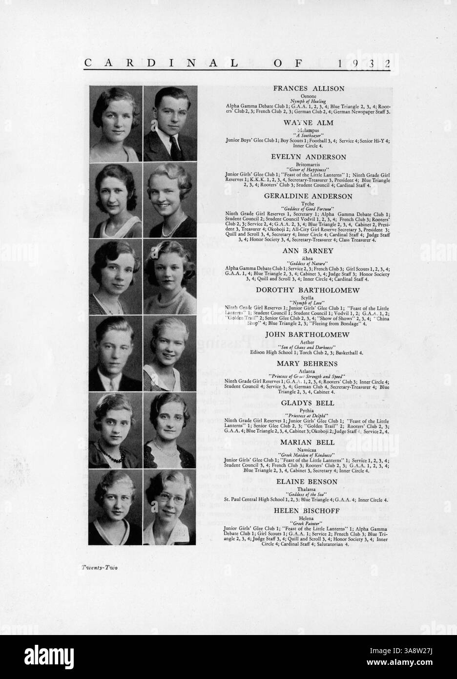 This high school yearbook from 1932 documents Marshall High School’s 1931-1932 activities ...