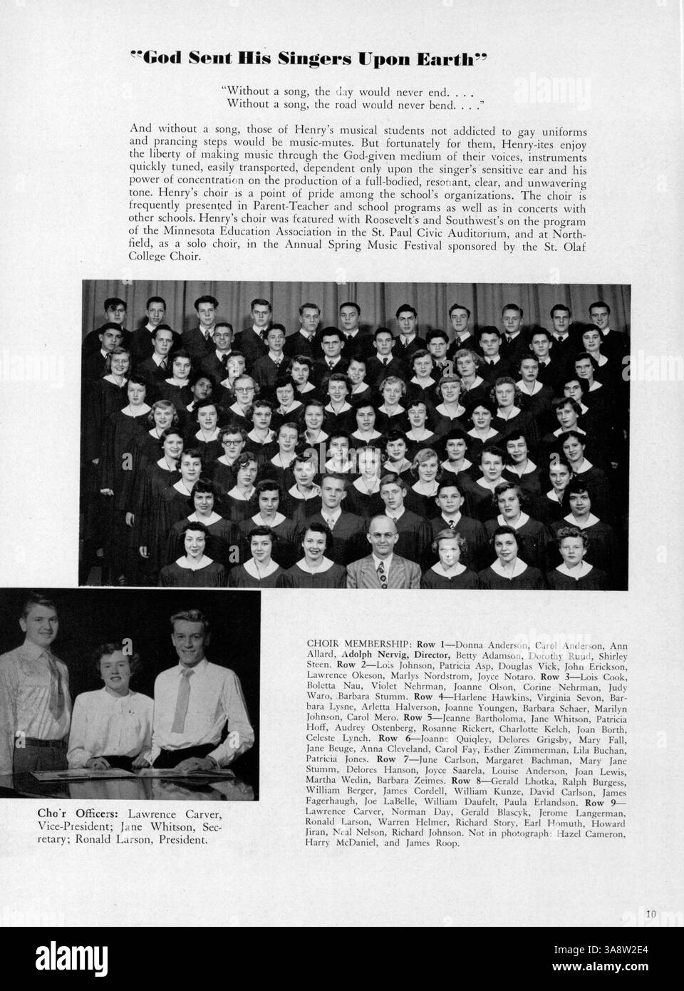This 1950 Orator Yearbook from Patrick Henry High reflects the 1949 ...