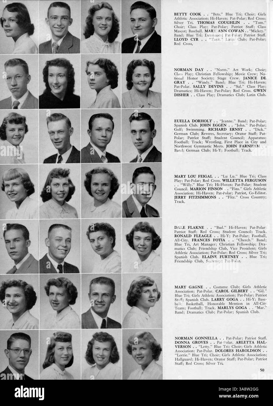 The 1950 Orator Yearbook captures the key moments of the 1949-1950 ...
