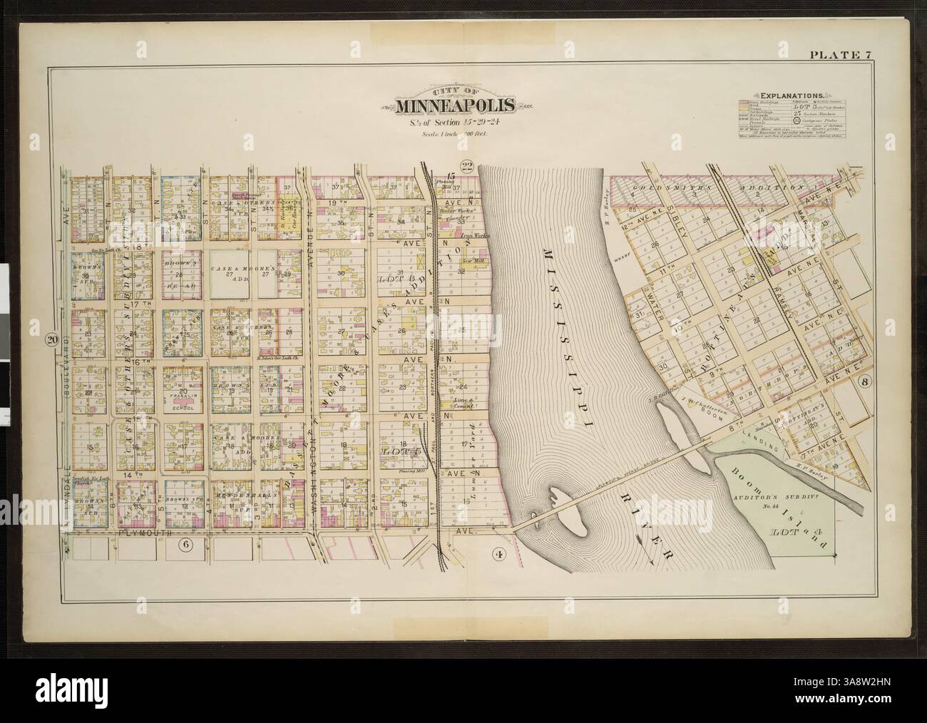 The Minneapolis City Atlas includes surveys and plats covering section ...
