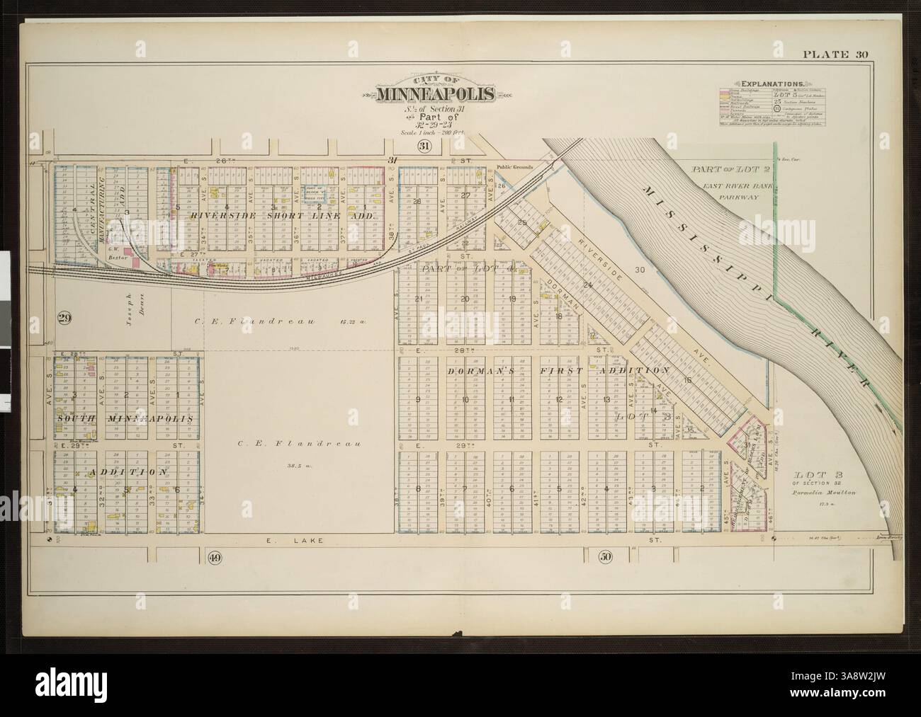 This atlas contains detailed surveys and plats of Minneapolis ...