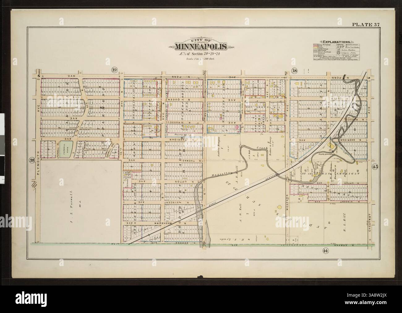This atlas of Minneapolis includes a set of surveys and plats detailing ...