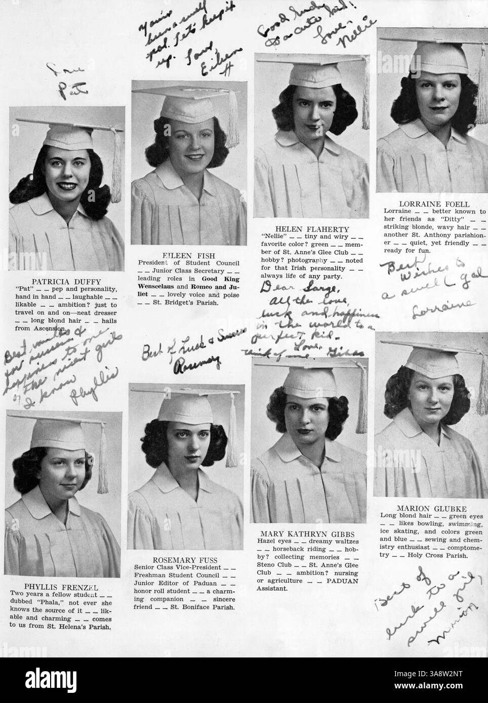 The 1943 Paduan yearbook from St. Anthony High School features ...