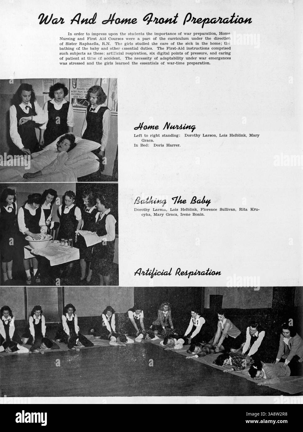 This 1943 edition of the Paduan yearbook features portraits of students ...