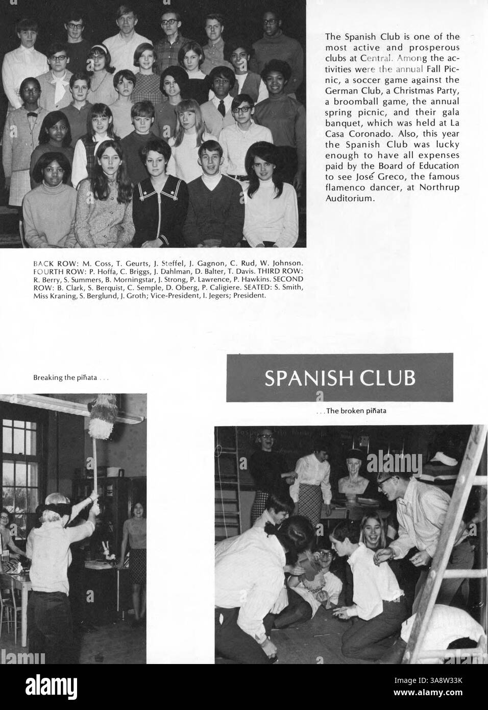 The 1969 Centralian yearbook highlights student portraits, faculty ...