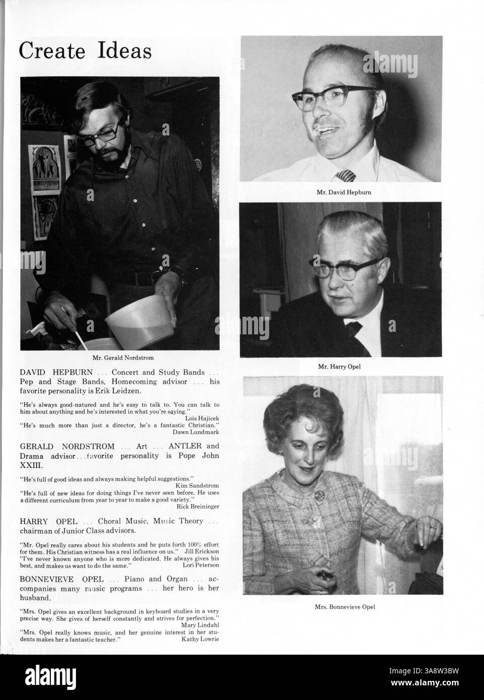 The 1972 'Antler' yearbook from Minnehaha Academy documents student ...