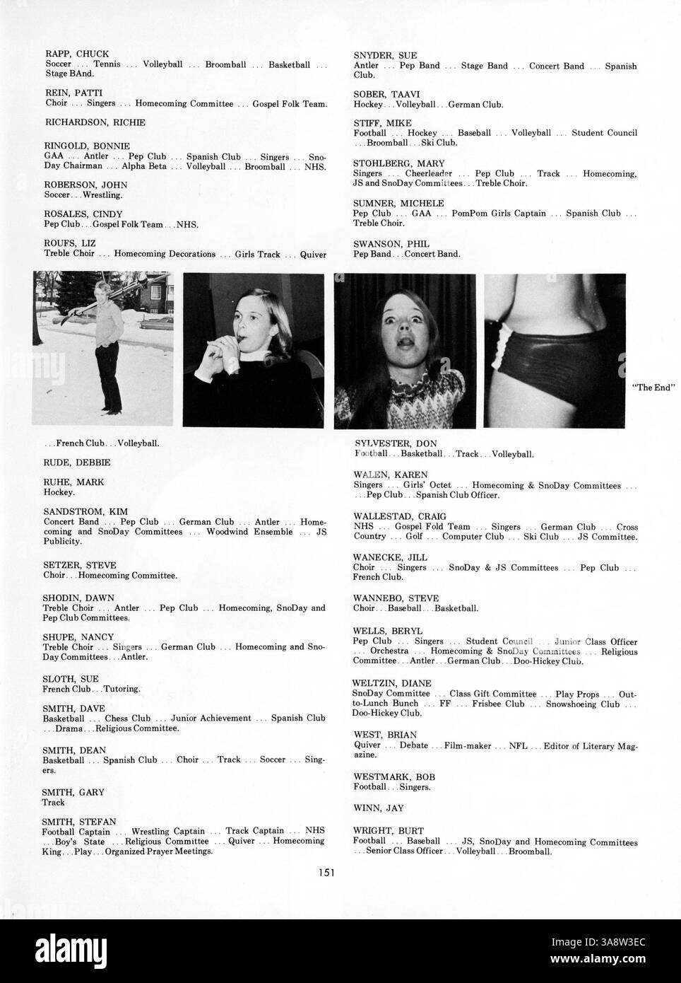 The 1972 'Antler' yearbook from Minnehaha Academy captures the spirit ...