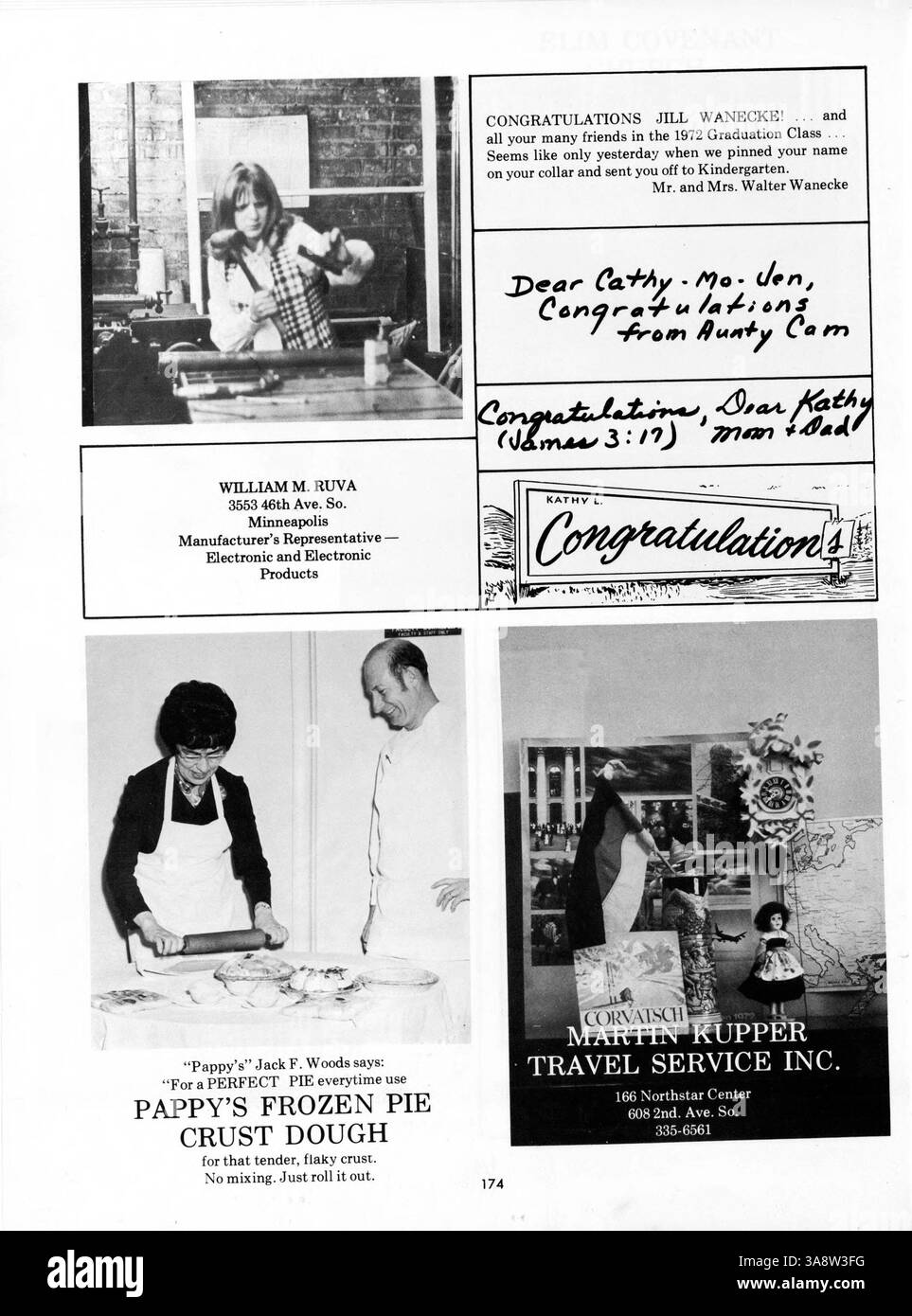 The 'Antler' yearbook from Minnehaha Academy for 1972 captures key school events, student life ...