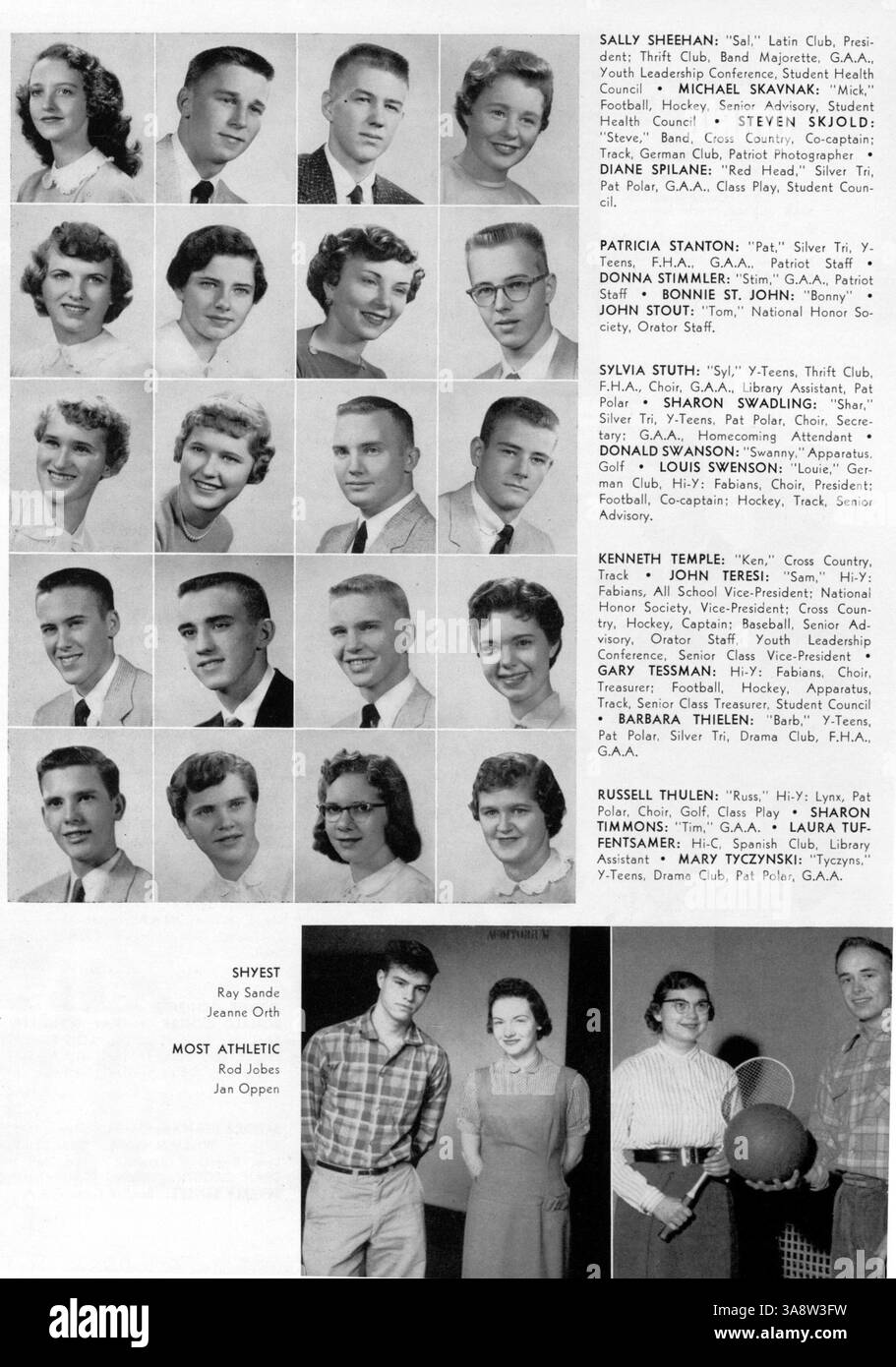 The 'Orator' yearbook from Patrick Henry High School, 1956, documents ...