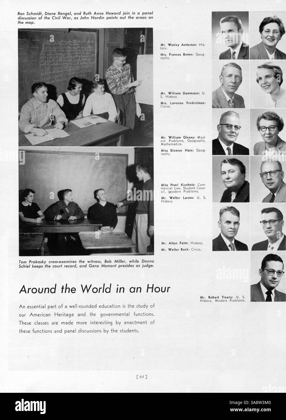 The 1956 'Orator' yearbook captures the events and activities at ...