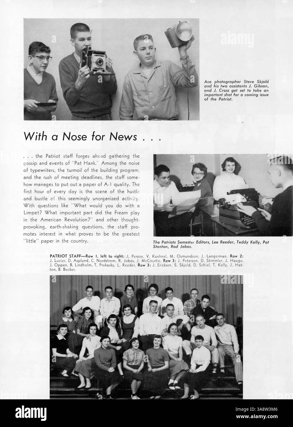 The 1956 'Orator' yearbook from Patrick Henry High School documents the ...