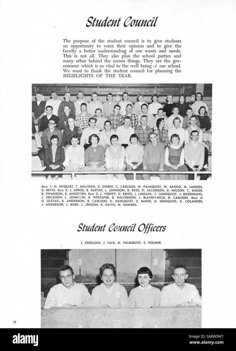 Documenting the events of the 1956 1957 academic year hi-res stock photography and images - Alamy