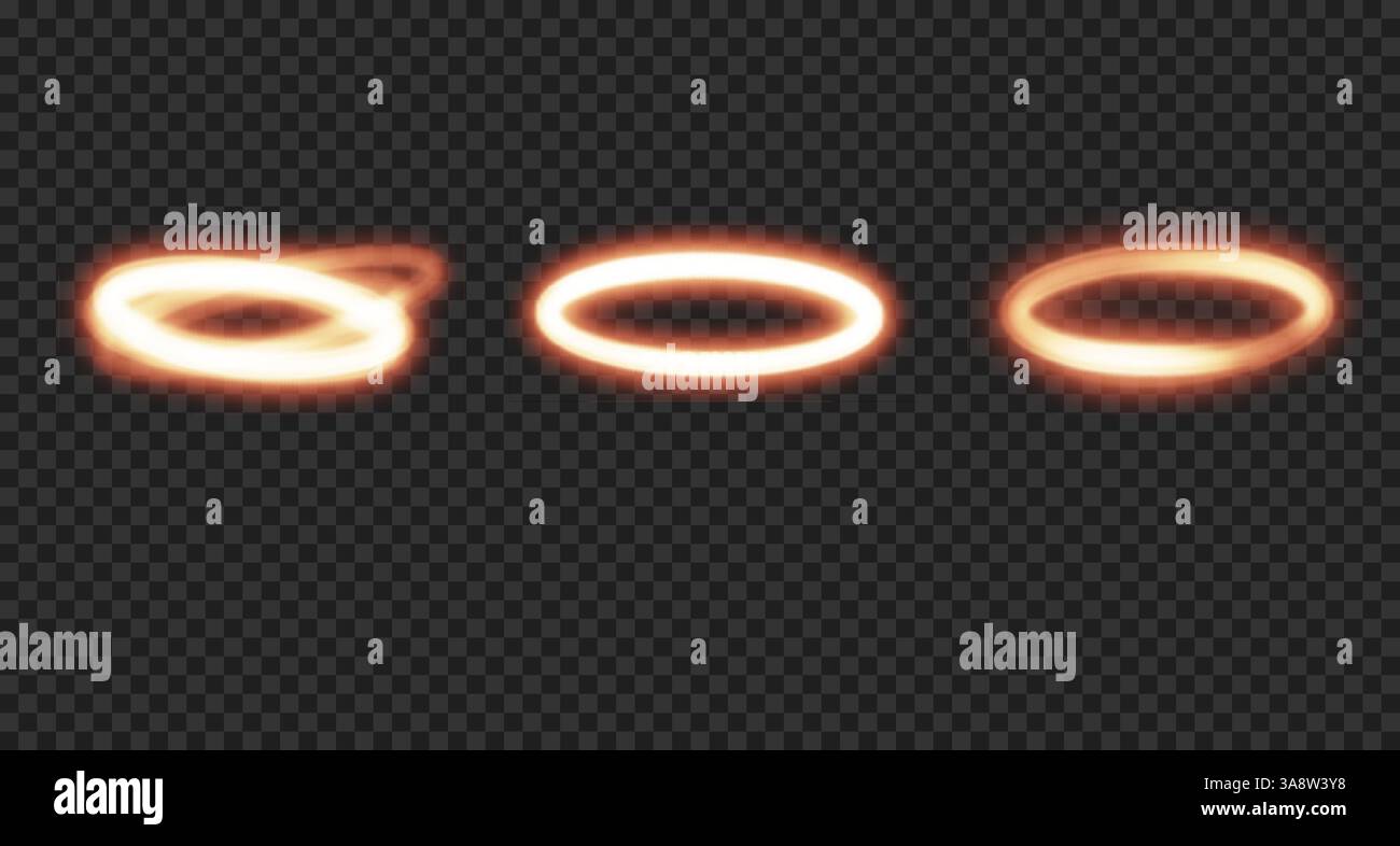 Glowing yellow sphere neon light Stock Vector Images - Alamy