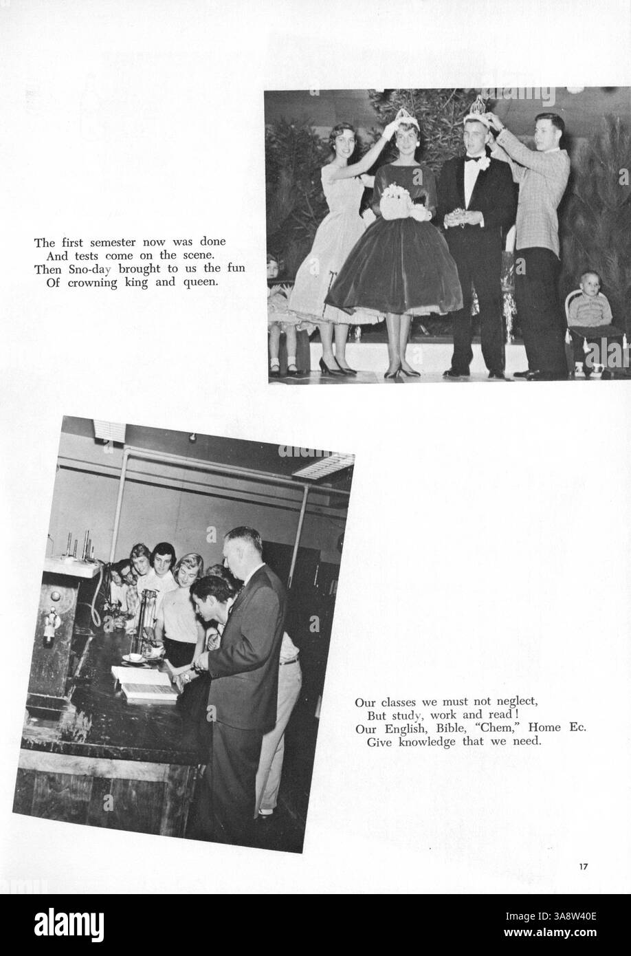 Key events during the 1956 1957 school year hi-res stock photography ...
