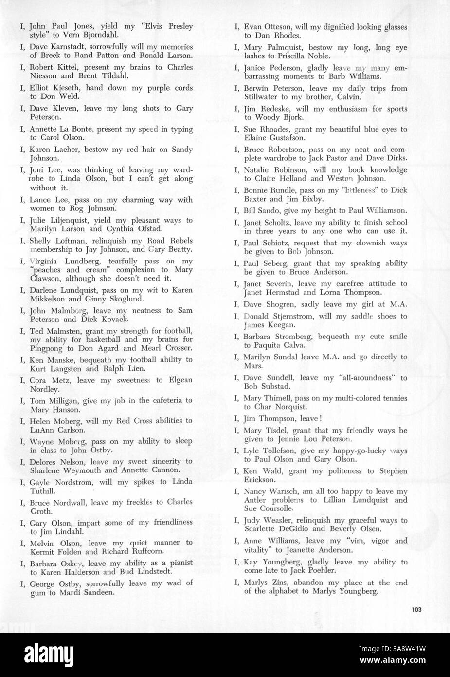 Other school events during the 1956 1957 year hi-res stock photography ...