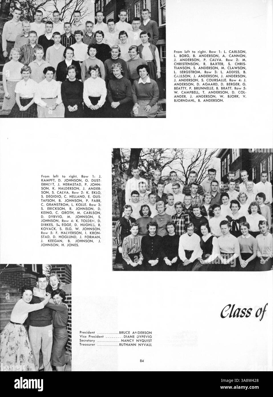 The 1957 'Antler' yearbook from Minnehaha Academy showcases students ...