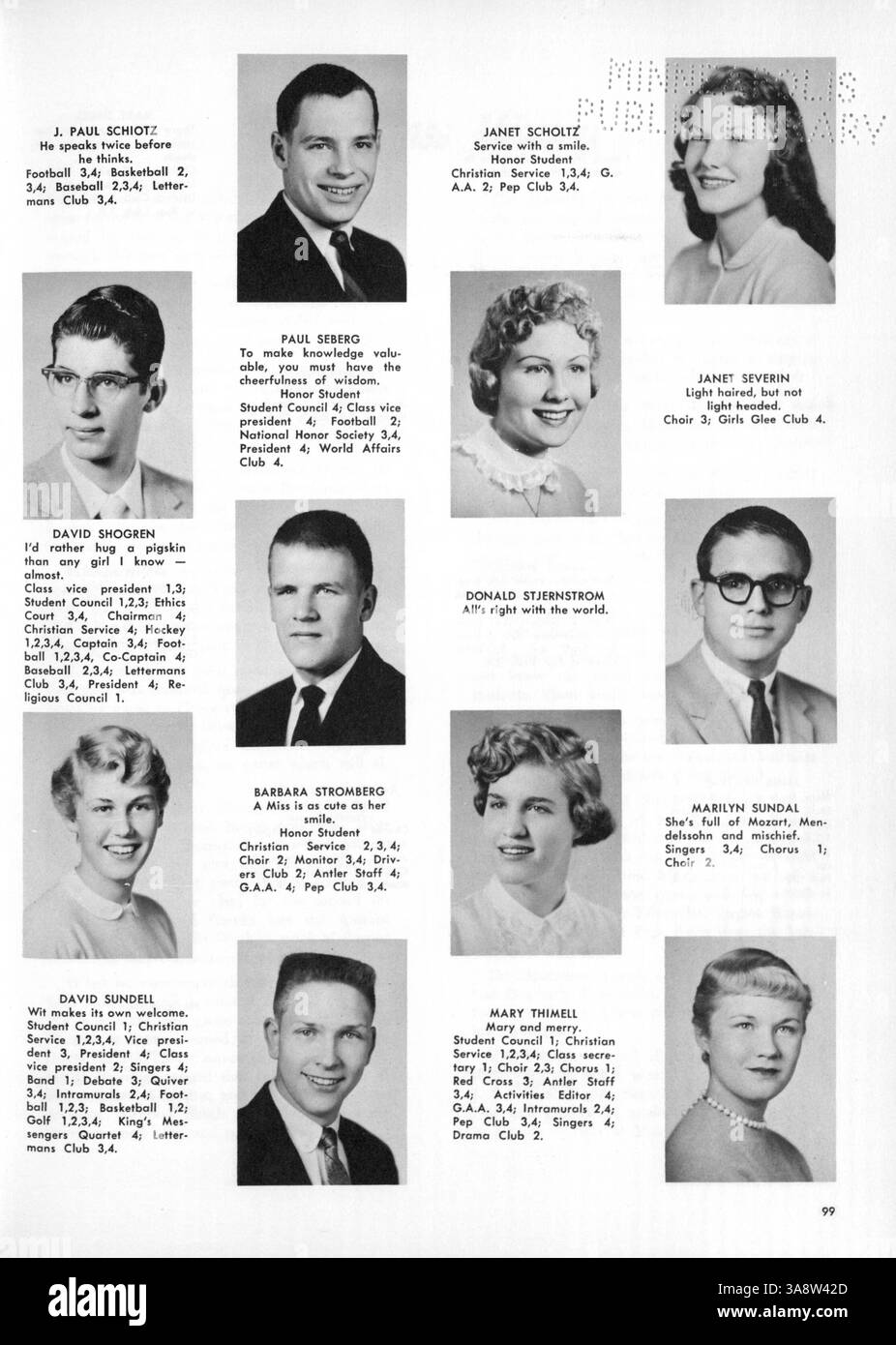 Major school events during the 1956 1957 year hi-res stock photography ...