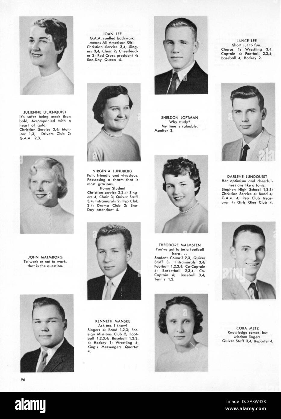 Events during the 1956 1957 academic year hi-res stock photography and ...