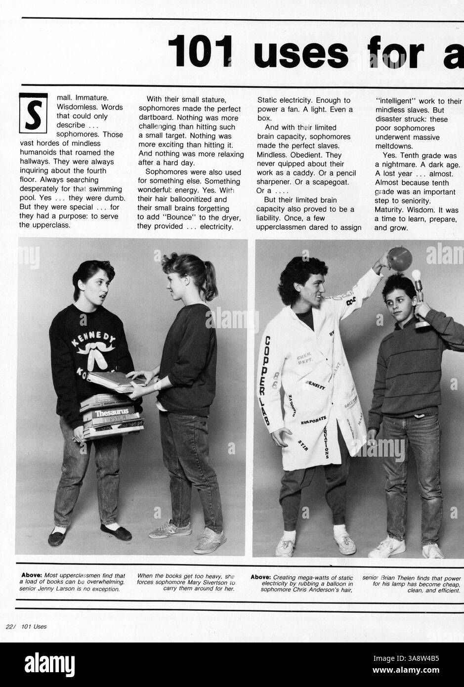 The 1987 Kennedy High Yearbook captures key student moments from the ...