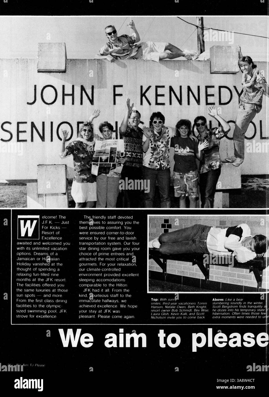 Kennedy High's 1987 yearbook captures the 1986-1987 school year with ...