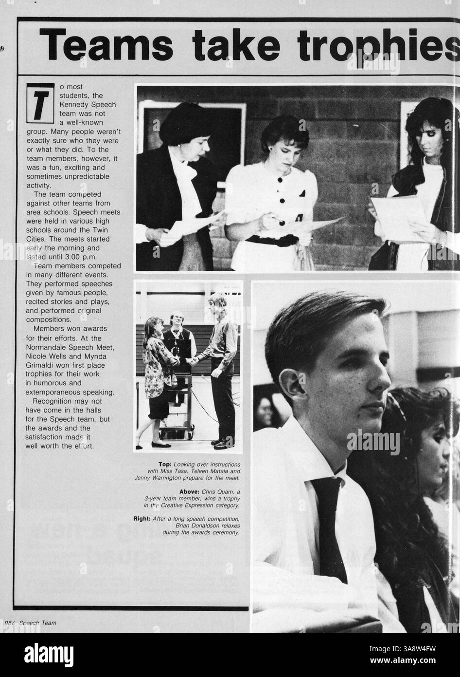 This 1987 yearbook documents the key events and achievements of Kennedy ...