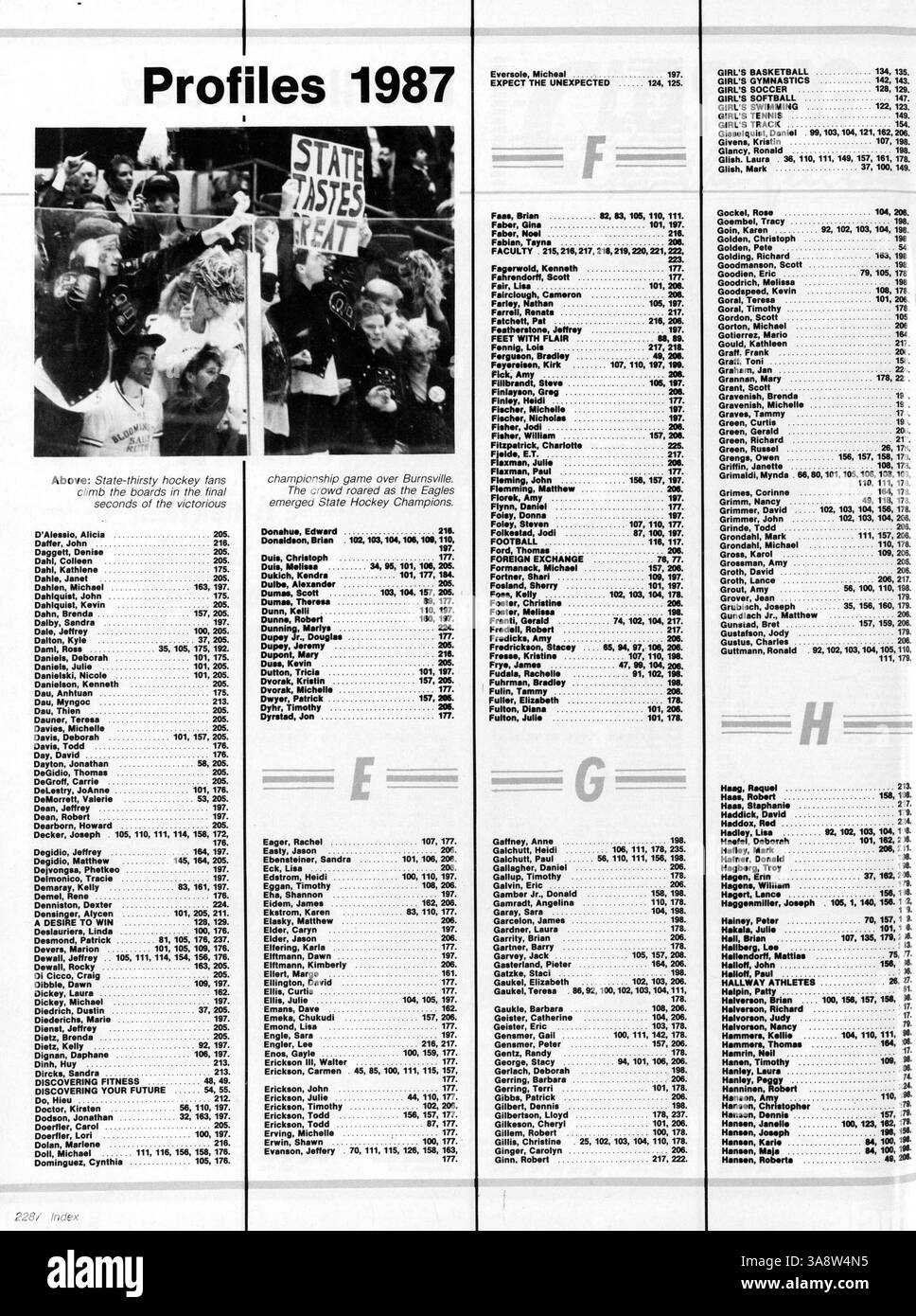 The 1987 Kennedy High Yearbook showcases the 1986-1987 school year ...