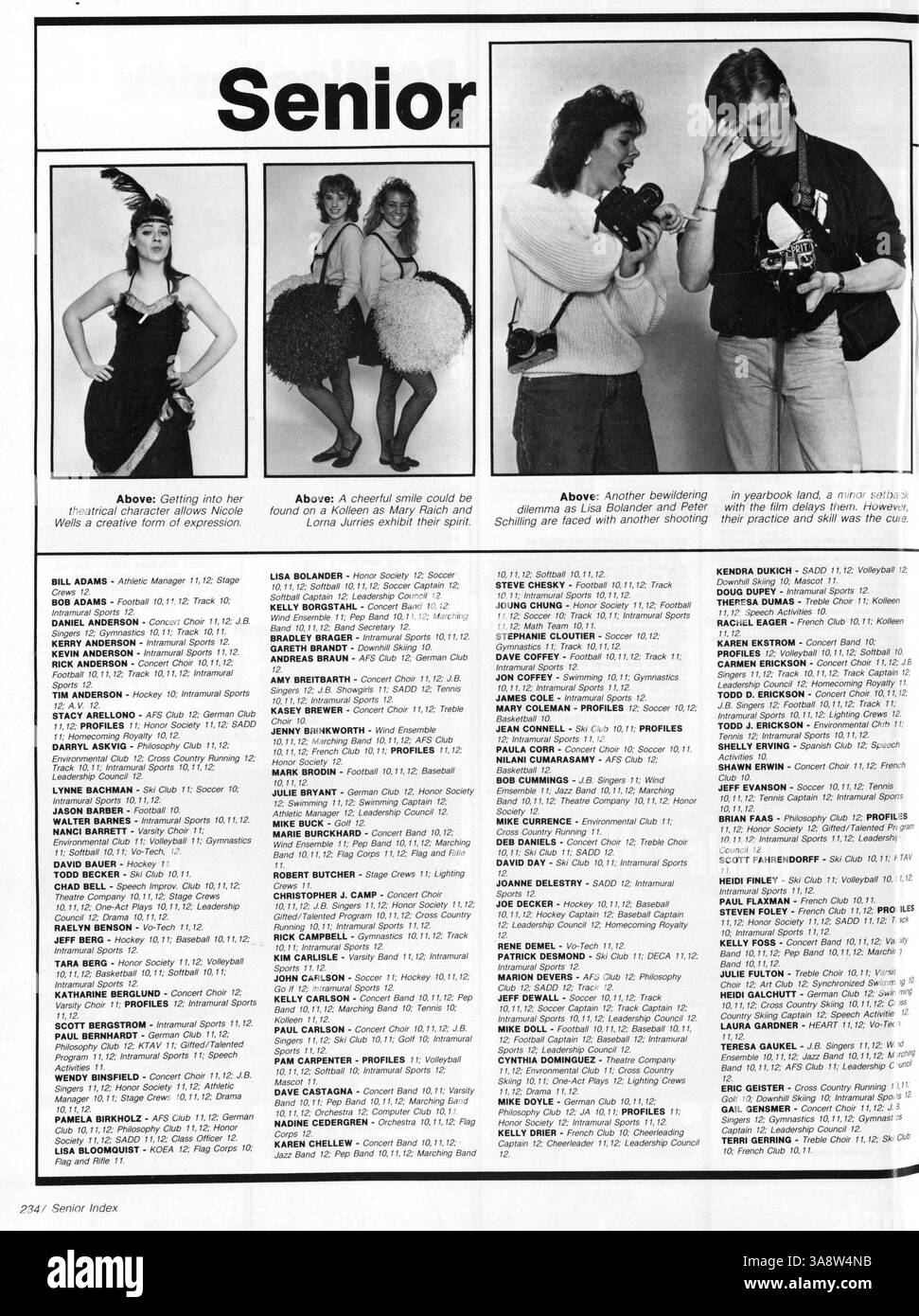 The Kennedy High Yearbook from 1987 documents the school year ...